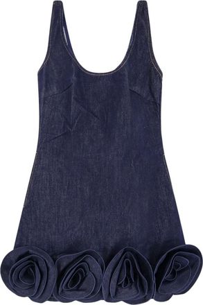 Self Portrait Femme, Robes, Bleu, Taille: 34 FR 3D Flower Mini Dress