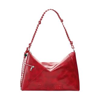 Desigual Femme, Sacs, Rouge, Taille: ONE Size Sac &agrave; main avec fermeture &eacute;clair et poches multiples