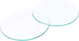 NUOBESTY Veemoon 2 St&uuml;ck Ersatzschalen f&uuml;r Wachsw&auml;rmer aus Hitzebest&auml;ndigem Transparentem Glas Glasschalen f&uuml;r &Auml;therische &Ouml;le und Wachsschmelzen Multifunktiona