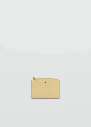 Mango Portefeuille rabat bouton vanille - Femme - Taille unique - MANGO