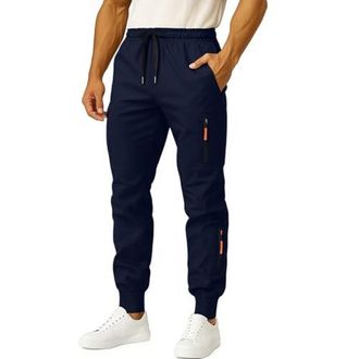 Generic FGUUTYM Pantalon cargo d&eacute;contract&eacute; pour homme avec plusieurs poches - Cordon de serrage - Pantalon de surv&ecirc;tement pour la gym, la course &agrave; pied, lentr