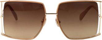 Max Mara Femme, Accessoires, Brun, Taille: 58 MM Lunettes de soleil &eacute;l&eacute;gantes pour l&eacute;t&eacute;