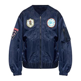 Kenzo Homme, Vestes, Bleu, Taille: M Badges Light Bomber