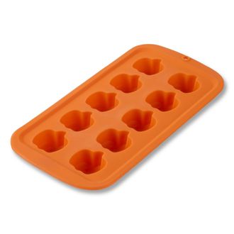 Zenker Mini-Kürbis Schokoform/Eiswürfelform - 10er Halloween Backform aus Silikon, orange, spülmaschinengeeignet - Optimal für kreative Leckereien