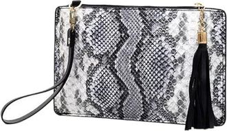 Generic Sac cabas pour femme, sac &agrave; main r&eacute;tro pour soir&eacute;e ou bal, pochette &agrave; bandouli&egrave;re, imprim&eacute; animal, style enveloppe