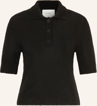 Lisa Yang Lisa Yang Strick-Poloshirt Masy Aus Cashmere schwarz