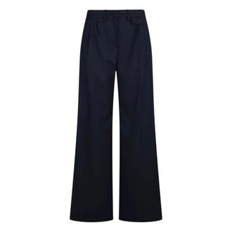 Mar De Margaritas Pantalon droit &agrave; pinces - Femme - Pantalons - Bleu - Taille: 42 FR