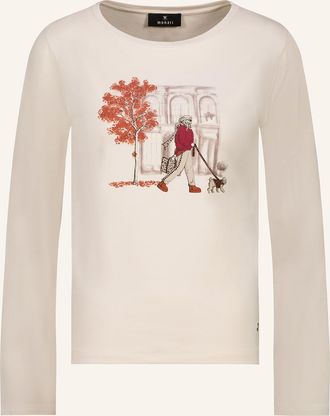 Monari Monari Longsleeve Mit Schmucksteinen weiss