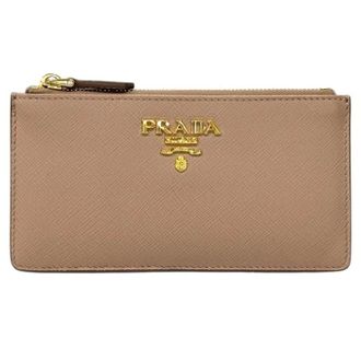 Prada Porte-monnaie Pre-owned - Femme - Pre-owned - Beige - Taille: ONE Size