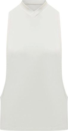 Versace Femme, Sport, Blanc, Taille: 40 FR D&eacute;bardeur en jersey de coton