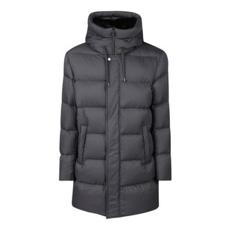 Herno Homme, Manteaux, Gris, Taille: L Doudoune &agrave; Col en Fausse Fourrure