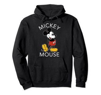 Disney Mickey And Friends Mickey Mouse Simple Portrait Pullover Hoodie