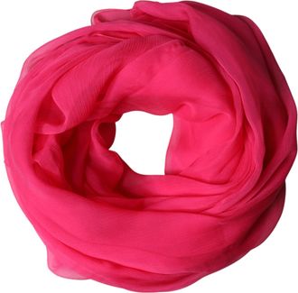 Dolce & Gabbana Pink Silk Stole Neck Wrap Shawl Men 174cm X 128.5cm Scarf