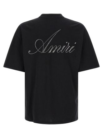 Amiri Logo-Embroidered Cotton T-Shirt - Black