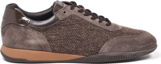 Baldinini Sneaker aus Wildleder und Wolle - - Shoes - Herren - Braun - 41 EU