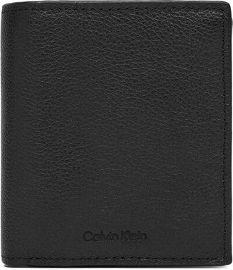 Calvin Klein Geldbörse Micropebble Comp Trifold W Coin LV04D1034G Schwarz