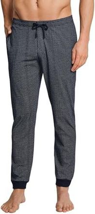 Schiesser Mix & Relax Hose Lang Bündchen, Bas De Pyjama Bas de Pyjama Homme, Bleu (Dunkelblau-gem. 835), 54 (Taille fabricant: XL)