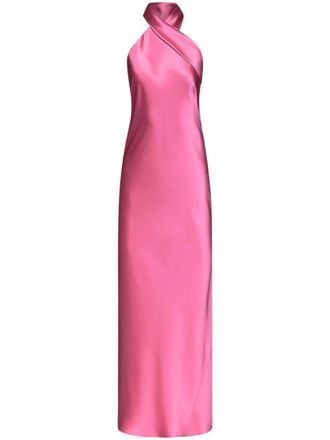 Galvan robe Pandora à dos nu - Rose