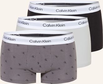Calvin Klein 3er-Set Boxershorts Cotton Stretch grau