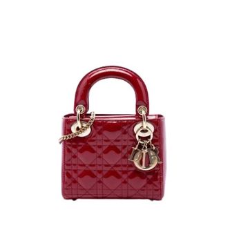 Dior Pre-owned Lady Dior Handbag - - Pre-owned - Damen - Rot - ONE SIZE