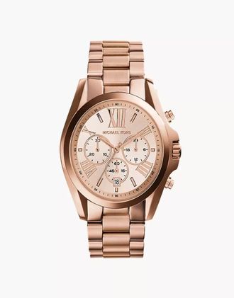 Michael Kors Bradshaw - Damenuhr aus Edelstahl in Ros&eacute;gold-Optik-Goldfarben