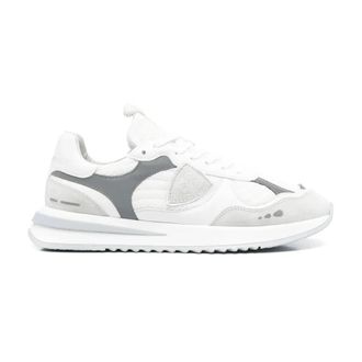 Philippe Model Wei&szlig;e Stoff Leder Sneakers - - Shoes - Herren - Wei&szlig; - 41 EU