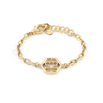 Philipp Plein Hexagon Edelstahlarmband - - Accessories - Damen - Gelb - ONE SIZE