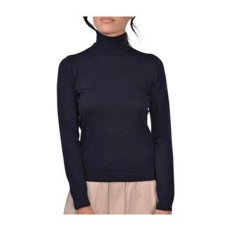 La Fileria Dolcevita Sottogiacca - Femme - Pulls - Bleu - Taille: 46 FR