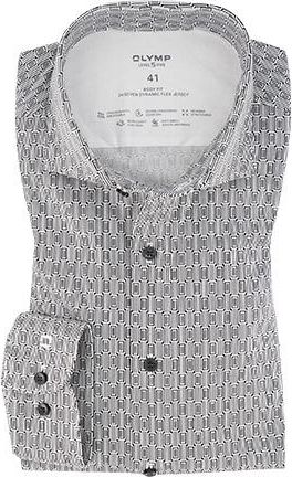 Olymp Herren Hemd schwarz Jersey