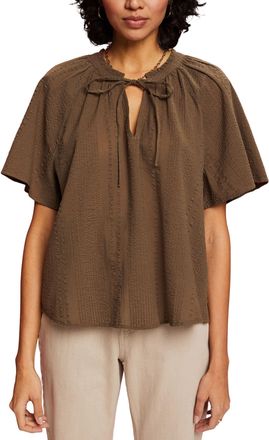 Esprit Damen 033CC1F306 Bluse, 350/KHAKI Green, S