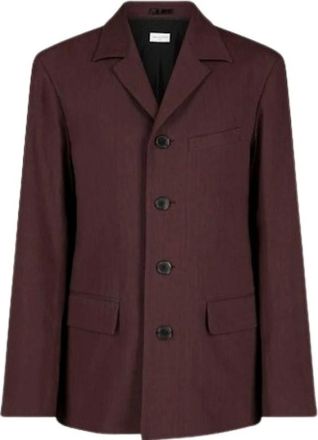 Dries Van Noten Homme, Vestes, Violet, Taille: L Bays Blazer