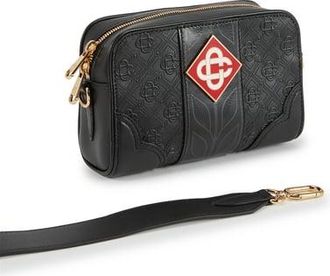 Casablanca Sac &agrave; bandouli&egrave;re Monogram en cuir de veau