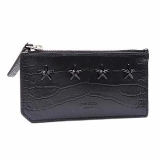 Jimmy Choo London unisex, Pre-owned, Noir, Taille: ONE Size Portefeuille en cuir Pre-owned