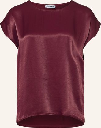 More & More More & More T-Shirt Im Materialmix rot