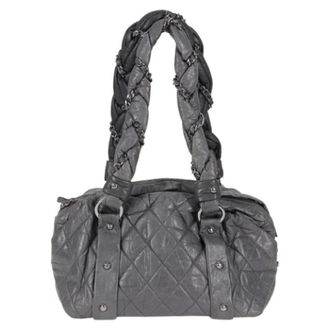 Chanel Pre-owned Cuir sacs-chanel - Femme - Pre-owned - Gris - Taille: ONE Size
