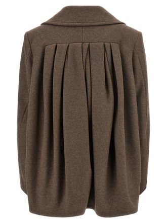 Dries Van Noten Womens Brown Wool Coat Clothing