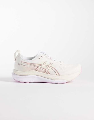 Asics Gel-Kayano 33 baskets de running blanches et lilas brumeux