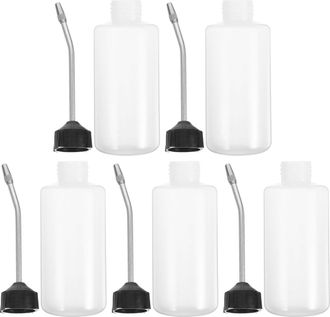 SOLUSTRE 5 St&uuml;ck N&auml;hmaschinen&ouml;lflasche mit Verl&auml;ngerter Pr&auml;zisionsd&uuml;se Kunststoff &Ouml;lspender f&uuml;r Exakte Schmierung Passend f&uuml;r N&auml;hmaschinenwartung und Reparatur