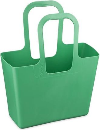 Koziol Sac cabas XL robuste - Durable, stable, imperméable, facile dentretien | Shopping bureau, voyage, pique-nique, Vert moyen, xl
