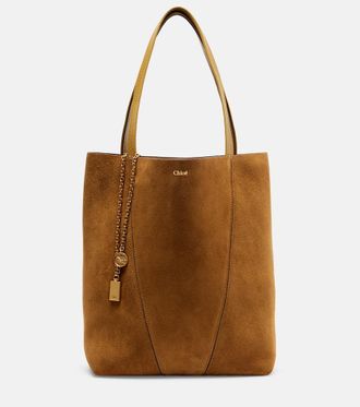 Chloé Chloé Tote Bag Spin Medium aus Veloursleder