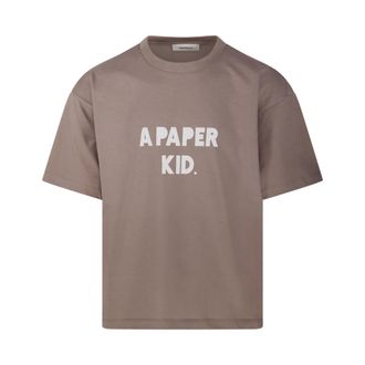 A Paper Kid Taupe T-Shirt f&uuml;r M&auml;nner - - Tops - Herren - Braun - S
