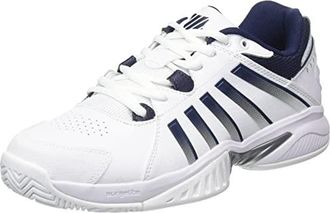 K-Swiss Tennis Receiver V Chaussures de Tennis en Plein air White/Peacoat/Silver 10,5