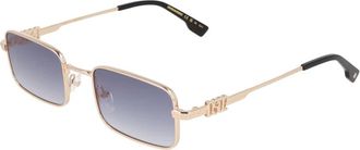 Dsquared2 Rechteckige Sonnenbrille mit Metallrahmen - - Accessories - unisex - Gelb - 52 MM
