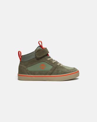 Timberland Halbhoher Stone Jump Sneaker mit Klettverschluss f&uuml;r Jugendliche in Hellgr&uuml;n/Dunkelgr&uuml;n, Gr&uuml;n, Gr&ouml;&szlig;e