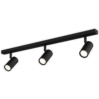 Sulion Plafonnier avec trois spots en noir