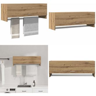 vidaXL Garde-robe chêne artisanal 100x32,5x35 cm bois dingénierie - Vidaxl