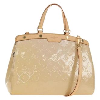 Louis Vuitton Sac &agrave; main en cuir verni doccasion - Femme - Pre-owned - Beige - Taille: ONE Size