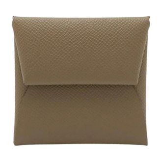 Herm&egrave;s Pre-owned Bastia M&uuml;nzetui Leder Etoupe - - Pre-owned - Damen - Beige - ONE SIZE