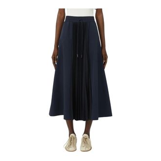Max Mara Wkdfolk Midirock - - Skirts - Damen - Blau - 2XL