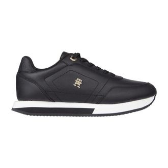 Tommy Hilfiger Essential Mixed Texture Panel Sneaker - - Shoes - Damen - Schwarzk - 37 EU